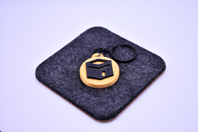 Black and Gold Kaaba Keychain • Embossed 3D Printed • Islamic Eid Gift ...