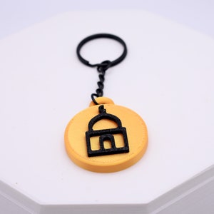 Black and Gold Muslim Symbol Keychains • 3D Printed • Islamic Eid Gift ...