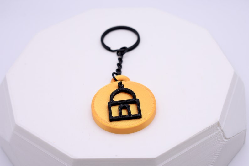 Black and Gold Muslim Symbol Keychains • 3D Printed • Islamic Eid Gift ...