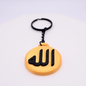Black and Gold Muslim Symbol Keychains • 3D Printed • Islamic Eid Gift ...