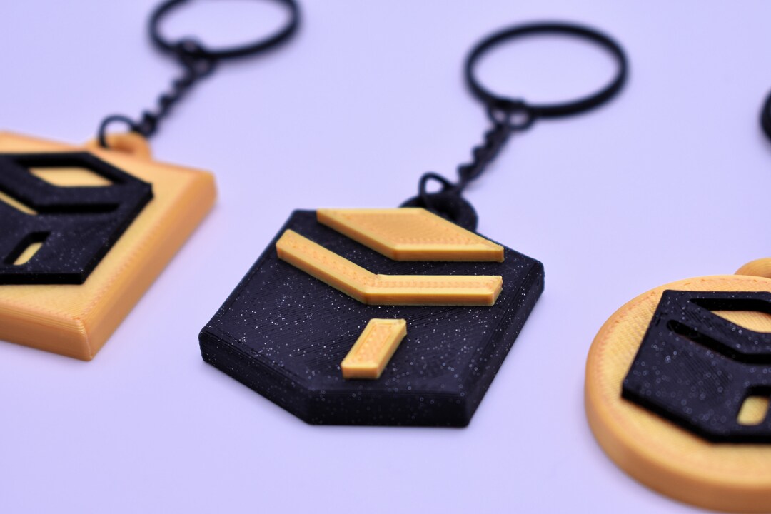 Black and Gold Kaaba Keychain • Embossed 3D Printed • Islamic Eid Gift ...