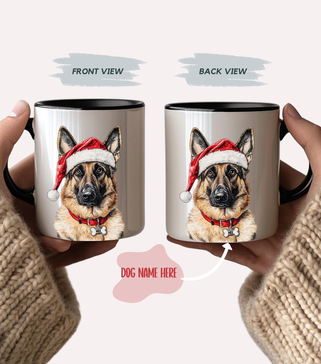 Dog Custom and Personalized Mug German Shepherd Mug German Shepherd Cup ...