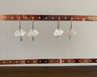 Cute Cloud With Rain Drops Fashion Earrings - Etsy