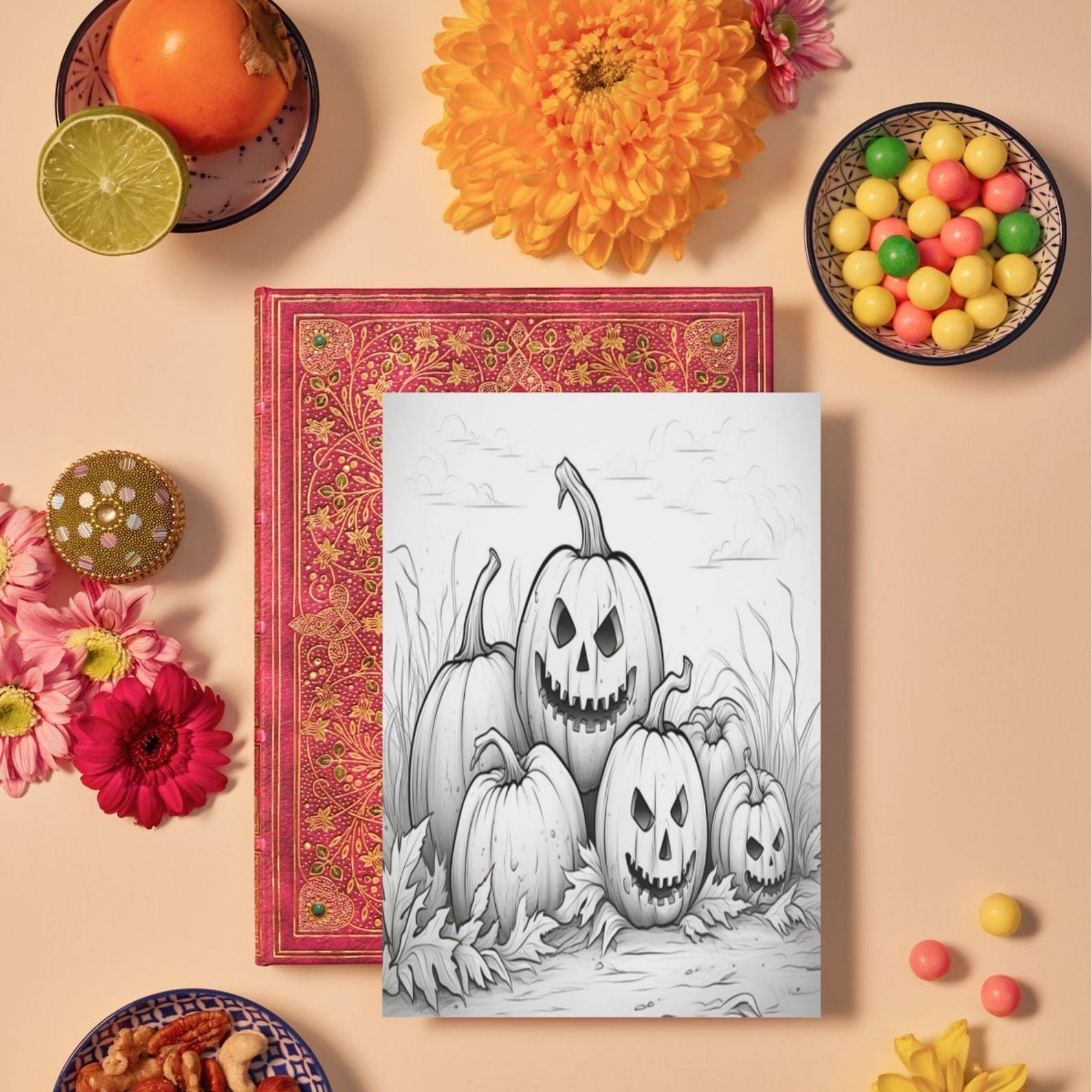 50 Halloween Printable Coloring Pages Kids Halloween Printable Coloring ...