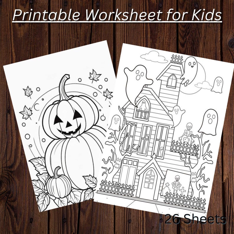 50 Halloween Printable Coloring Pages Kids Halloween Printable Coloring ...