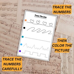 10 Preschool Line Tracing Worksheets Bundle, Line Trace Page Printable ...