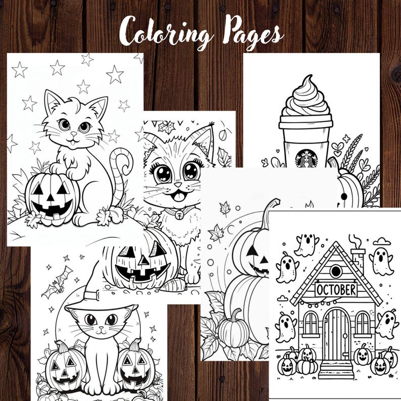 50 Halloween Printable Coloring Pages Kids Halloween Printable Coloring ...