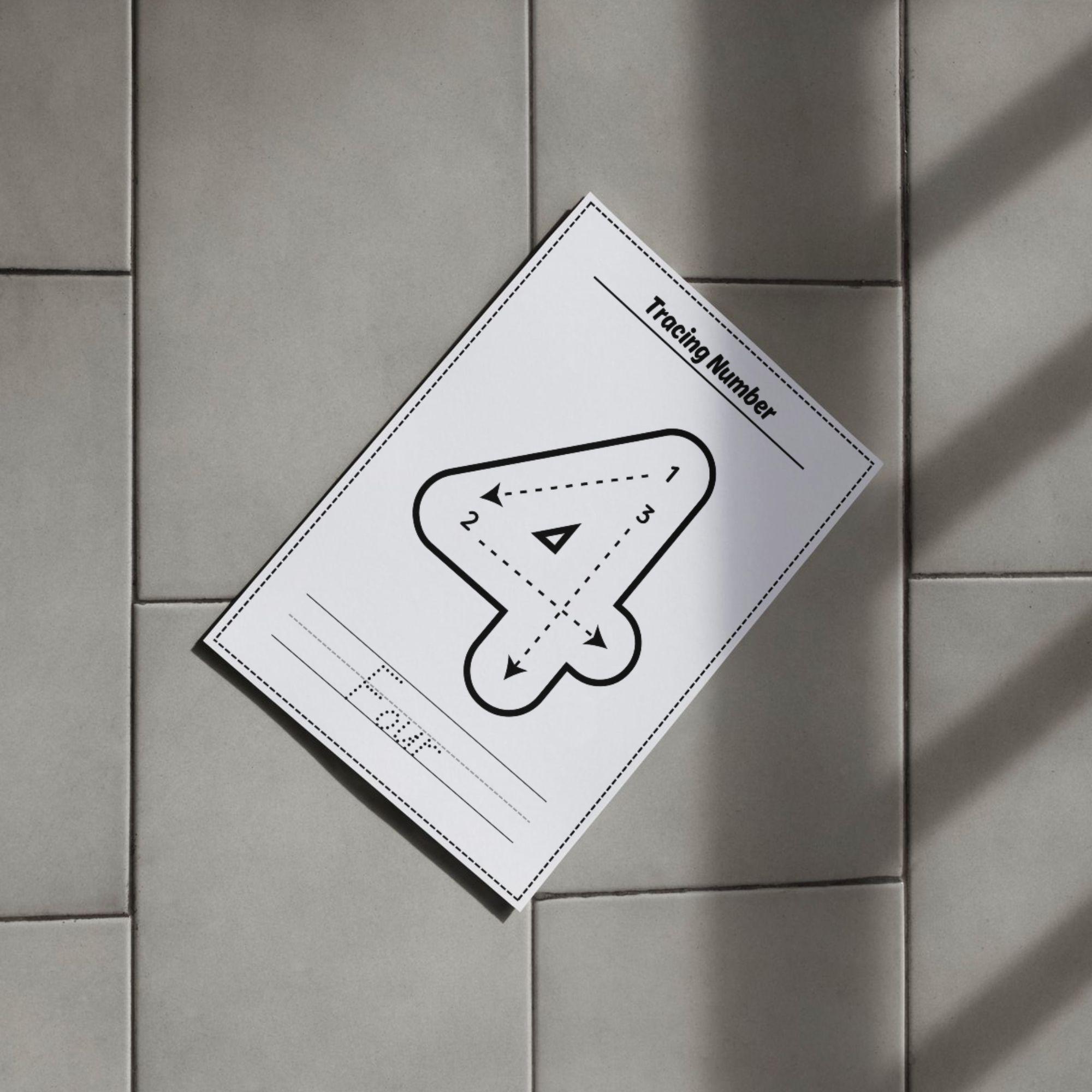 10 Number Tracing Worksheets, Traceable Numbers, Preschool Worksheets ...