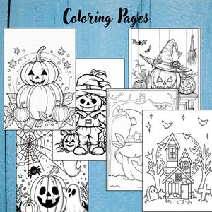 50 Halloween Printable Coloring Pages Kids Halloween Printable Coloring ...