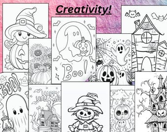 30 Halloween Printable Coloring Pages Kids Halloween Printable Coloring ...
