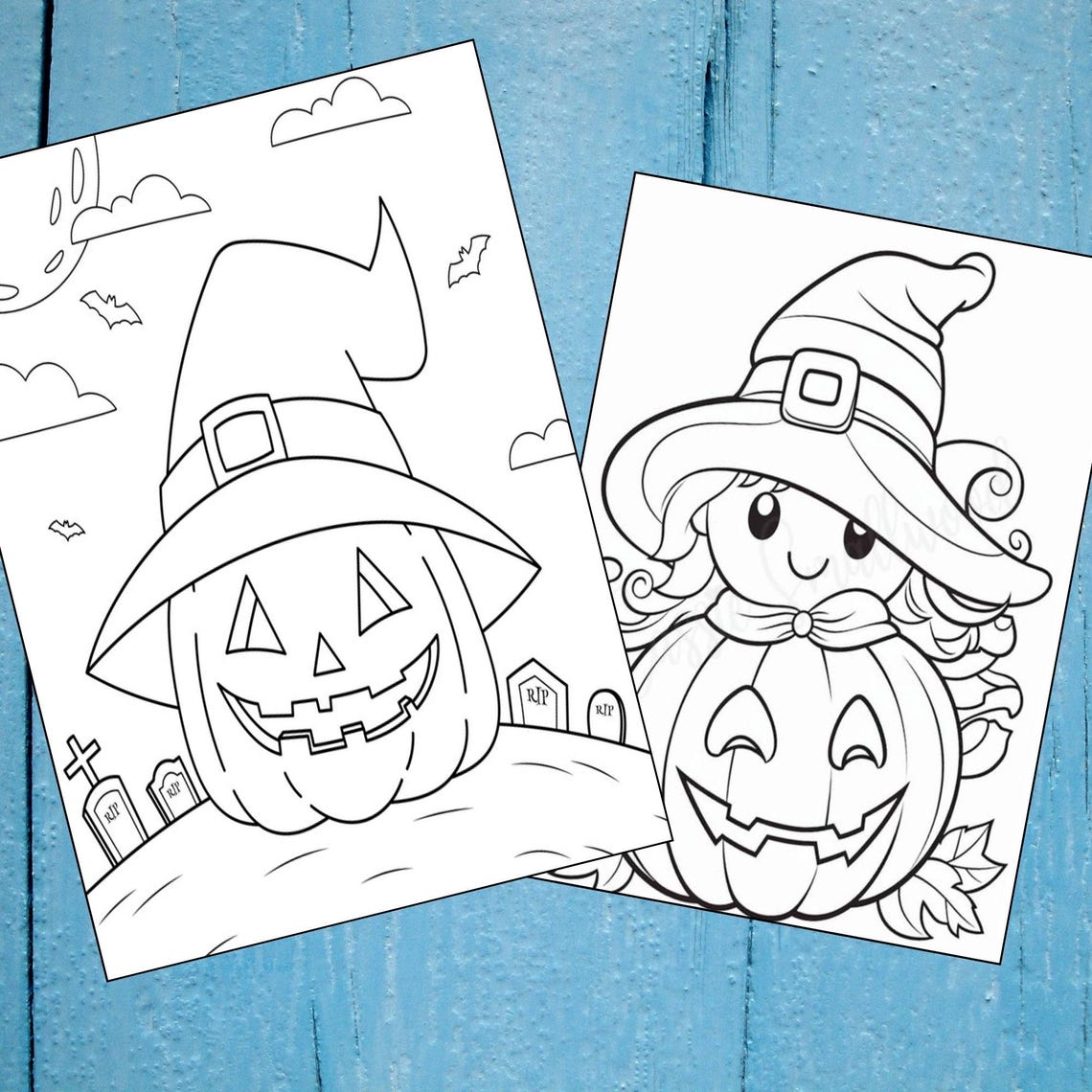 50 Halloween Printable Coloring Pages Kids Halloween Printable Coloring ...