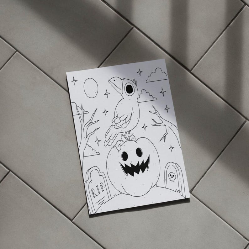 50 Halloween Printable Coloring Pages Kids Halloween Printable Coloring ...