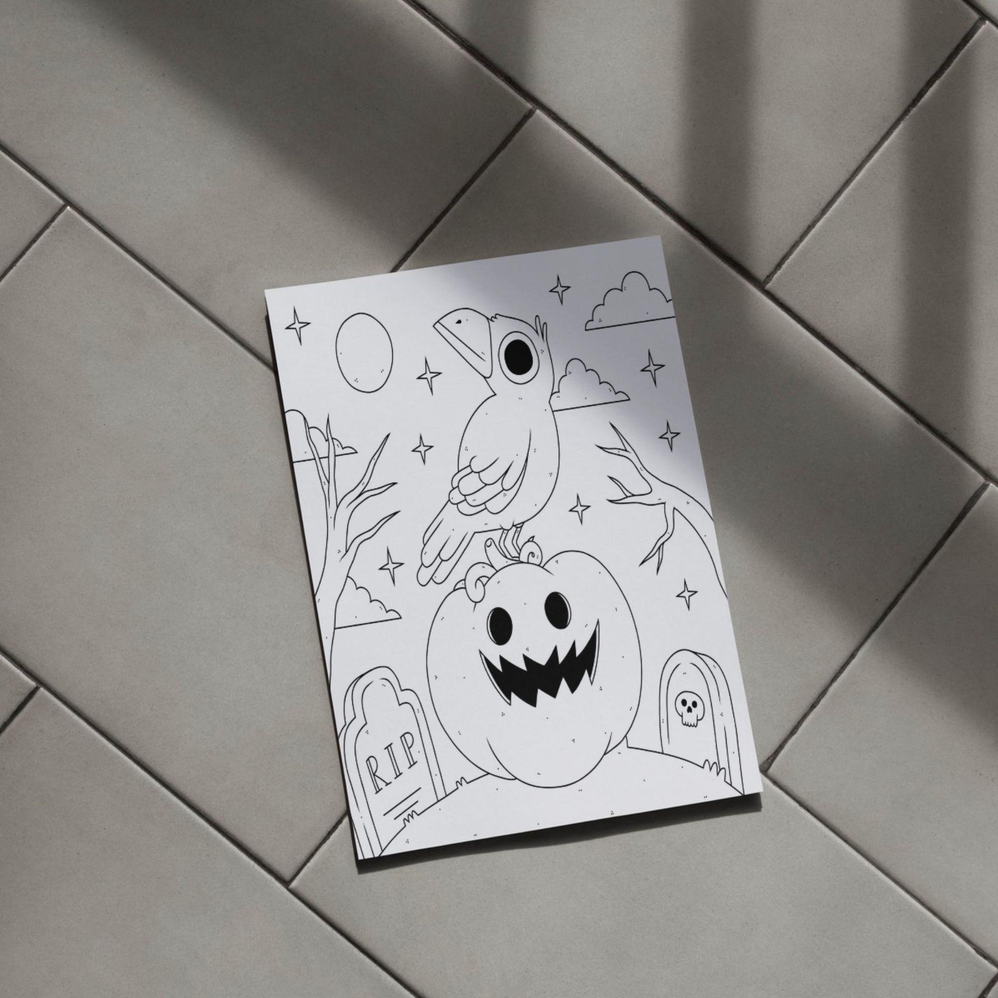 50 Halloween Printable Coloring Pages Kids Halloween Printable Coloring ...