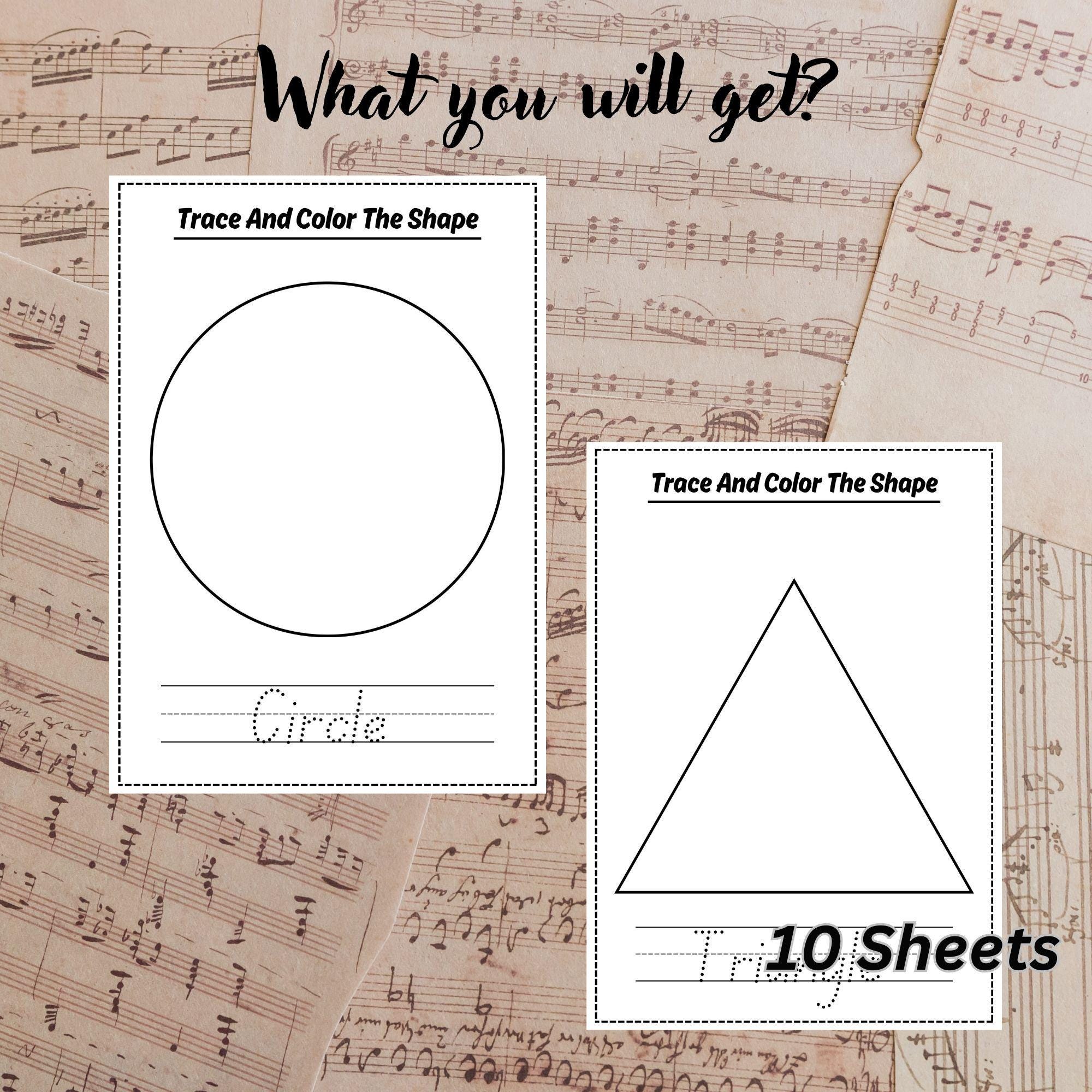 Basic Shape Pages 10 Basic Shape Coloring Pages. Shape Practice Shape ...