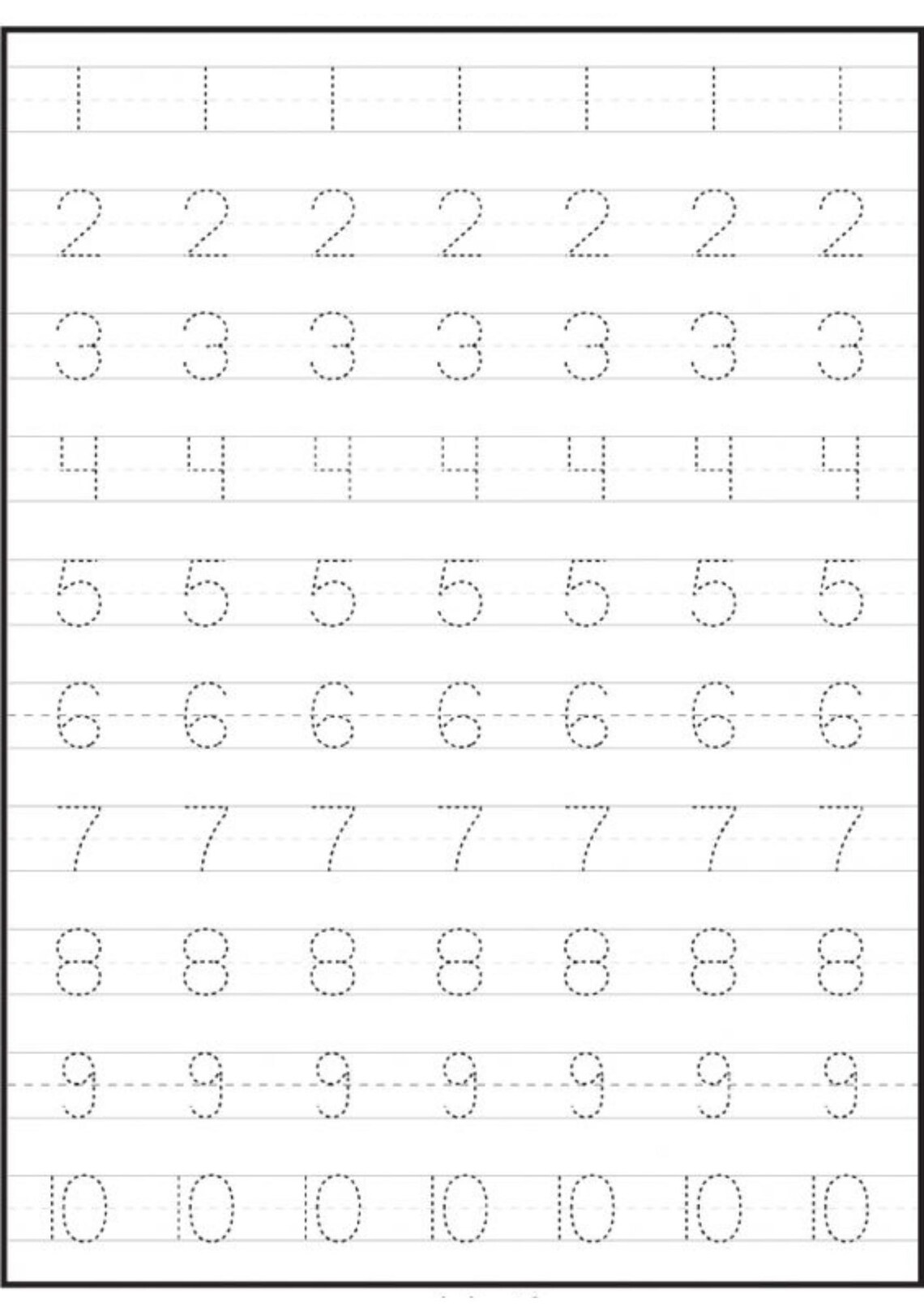 Handwriting Practice Sheets for Kids, Letter and Number Formation ...