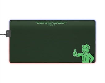The Fallout Perk Chart Gaming Mouse Pad With RGB Led Lighting in 4 ...