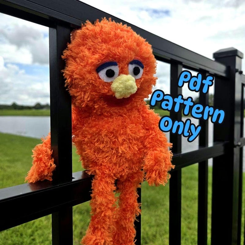 Cute Orange Puppet - Etsy