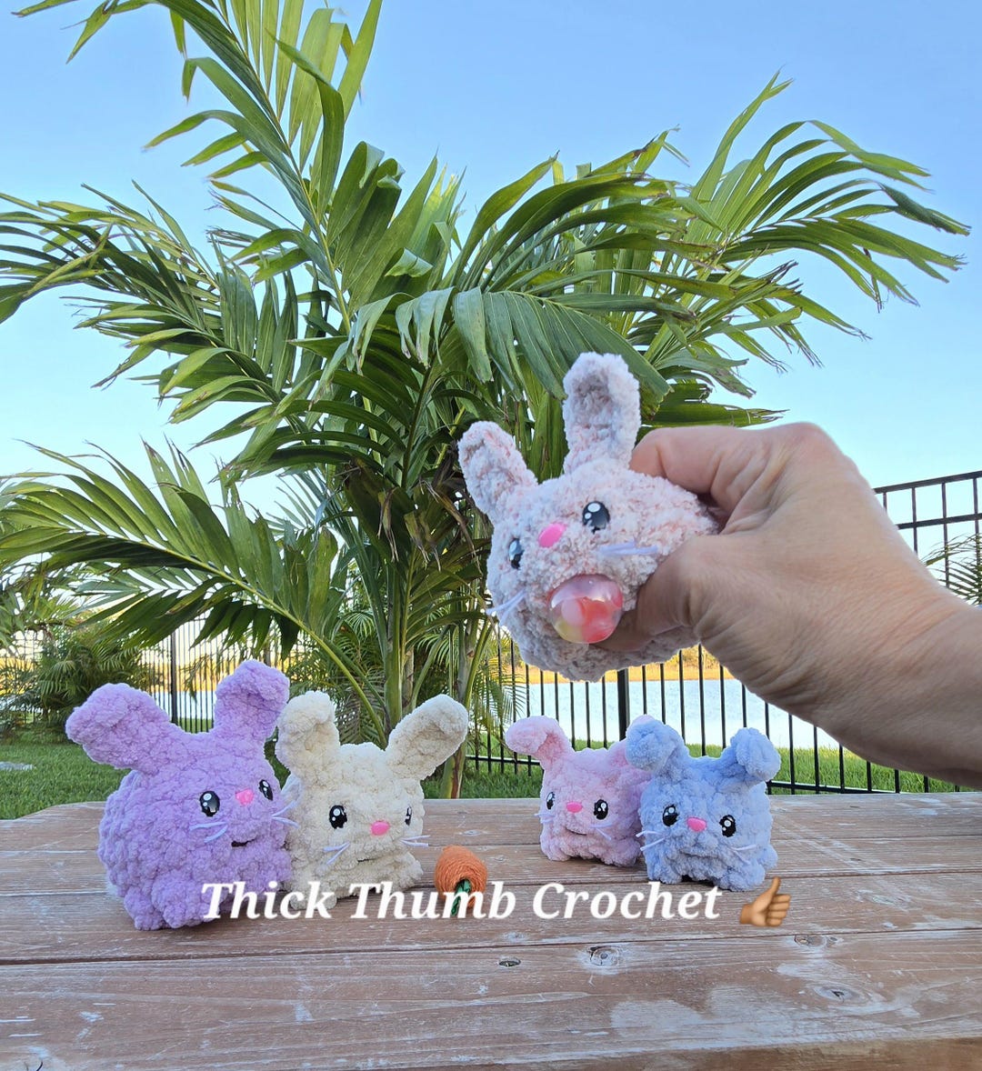 Bunny Rabbit Stress Ball, Fun Fidget Toy, Easter, Stress Pet, Cute ...