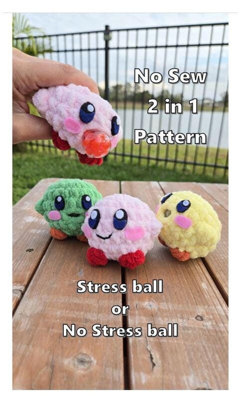 Stress Puff Ball Crochet Pattern: Fidget Plushie & Amigurumi (PDF ...
