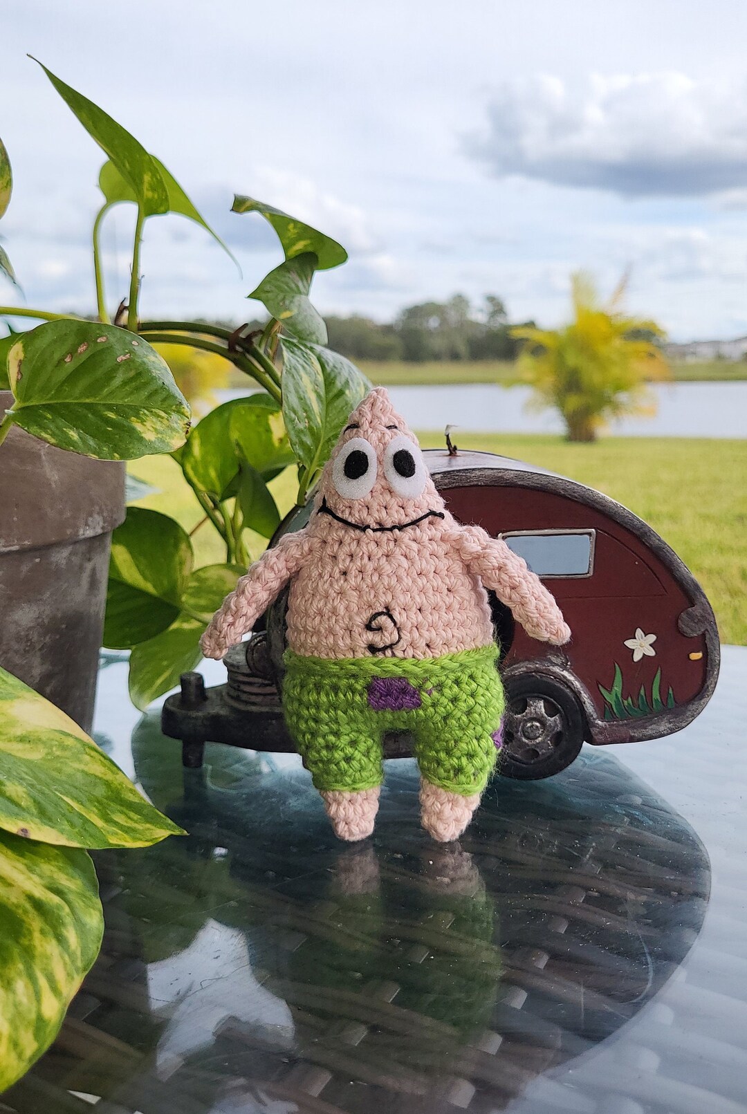 Patrick Starfish Spongebob Bestie Pocket Size Amigurimi - Etsy