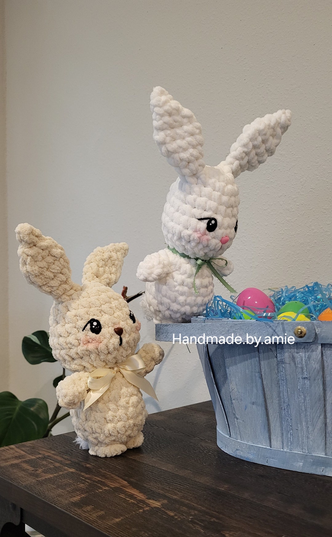 Bunny Plushie, Crochet Bunny, Amigurumi, Cute and Fluffy Little Rabbit ...