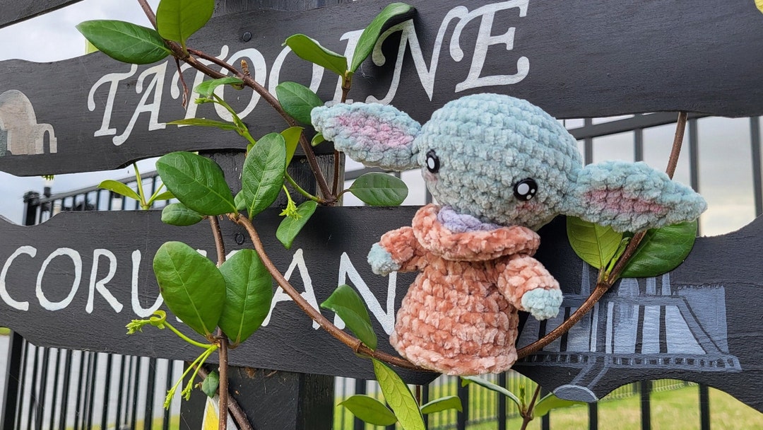 Baby Alien, Amigurumi, Plushie, Crocheted Baby Yoda Stuffy, Child ...