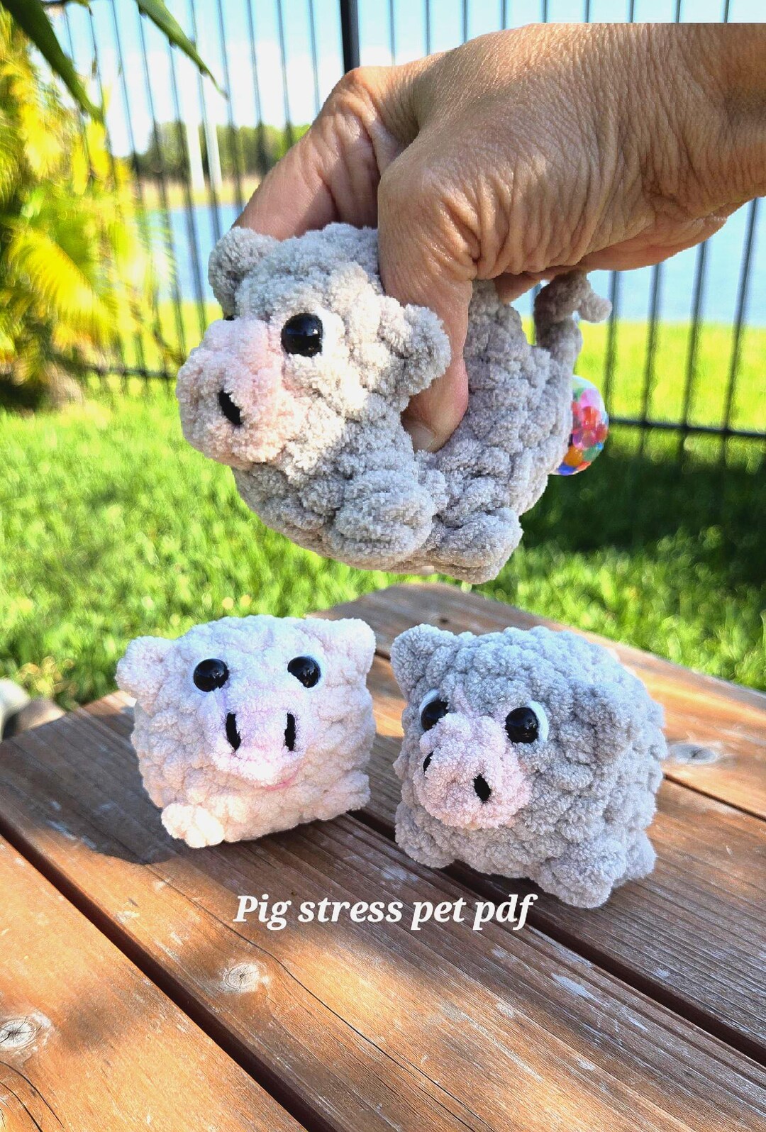 Crochet Pig Stress Pet: No-sew Amigurumi Pattern (PDF), Stim Toy, ASMR ...