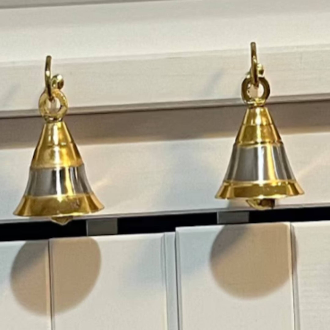 Set of 12 Solid Brass Bells With Hook: 2-inch Christmas Ornaments - Etsy