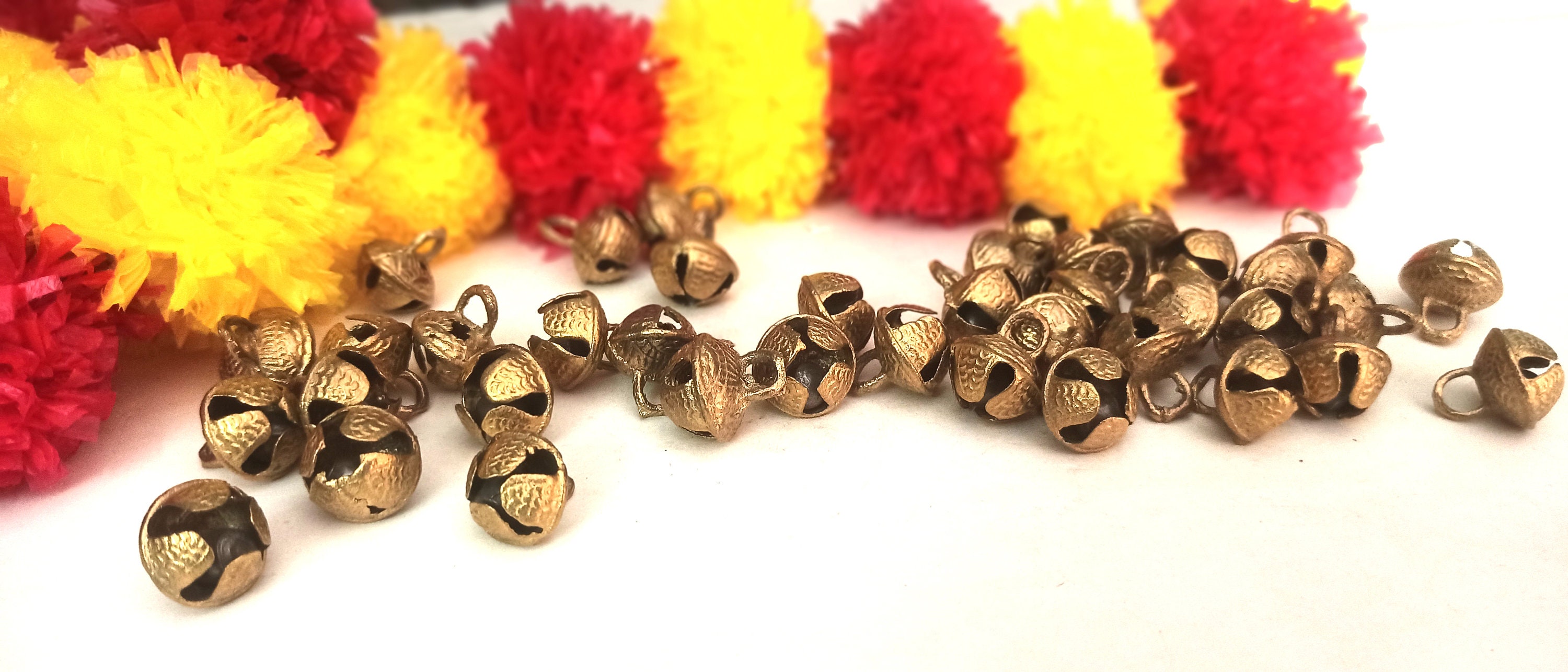 500 Indian Brass Ghungroo Bells: Kathak Dance Bells (2 Cm) - Etsy