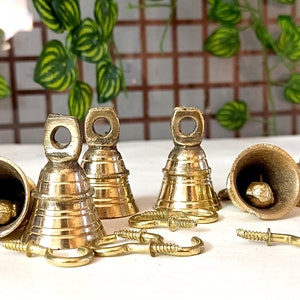 Solid Brass Bells, 2-inch Christmas Ornaments, Craft Garland Decor - Etsy