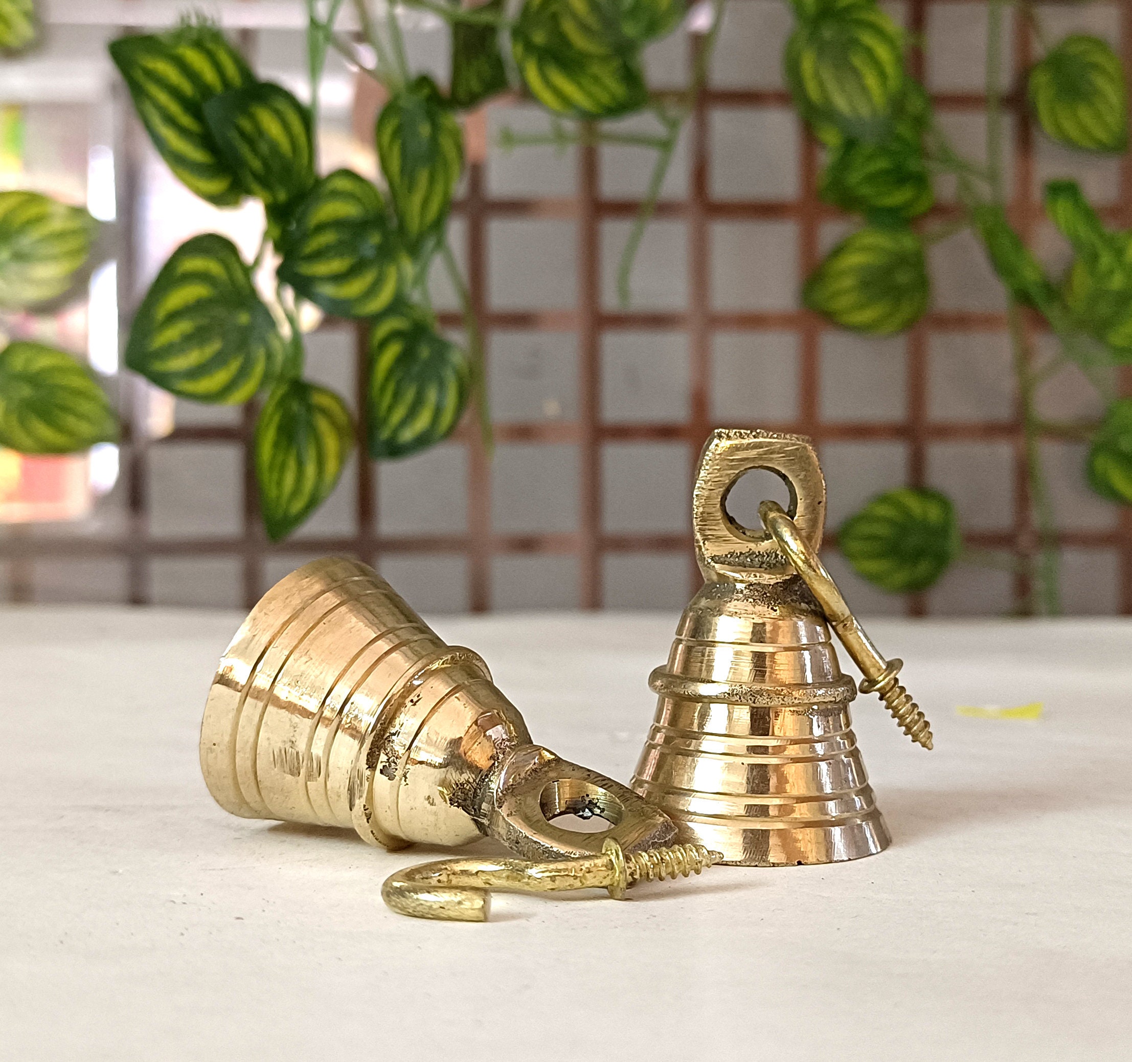 Solid Brass Bells Golden Home Decorative Christmas Tree Decor Ornaments ...