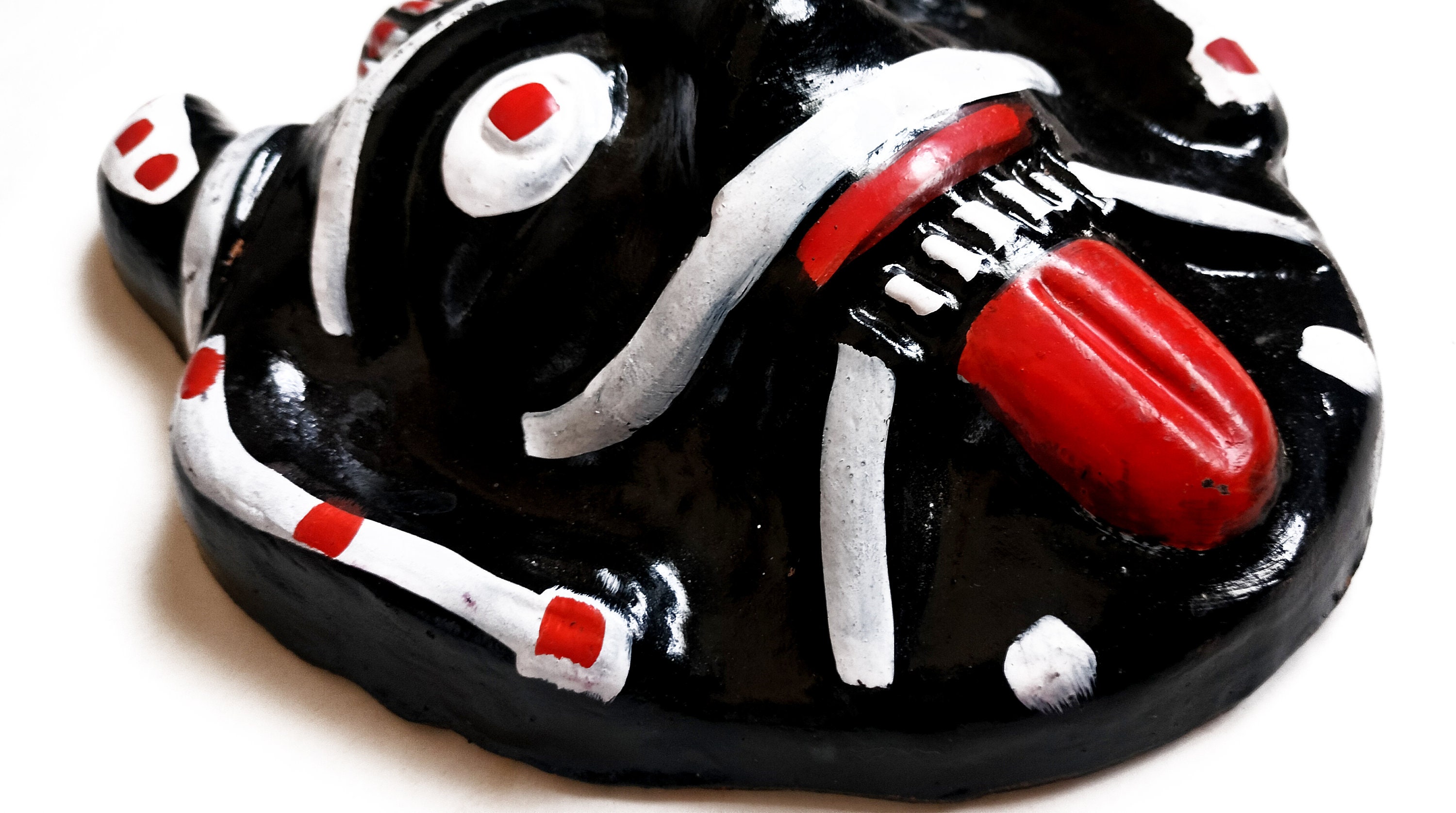 Mud Clay Nazar Battu for Home Black Evil Eye Protector Indian Handmade ...