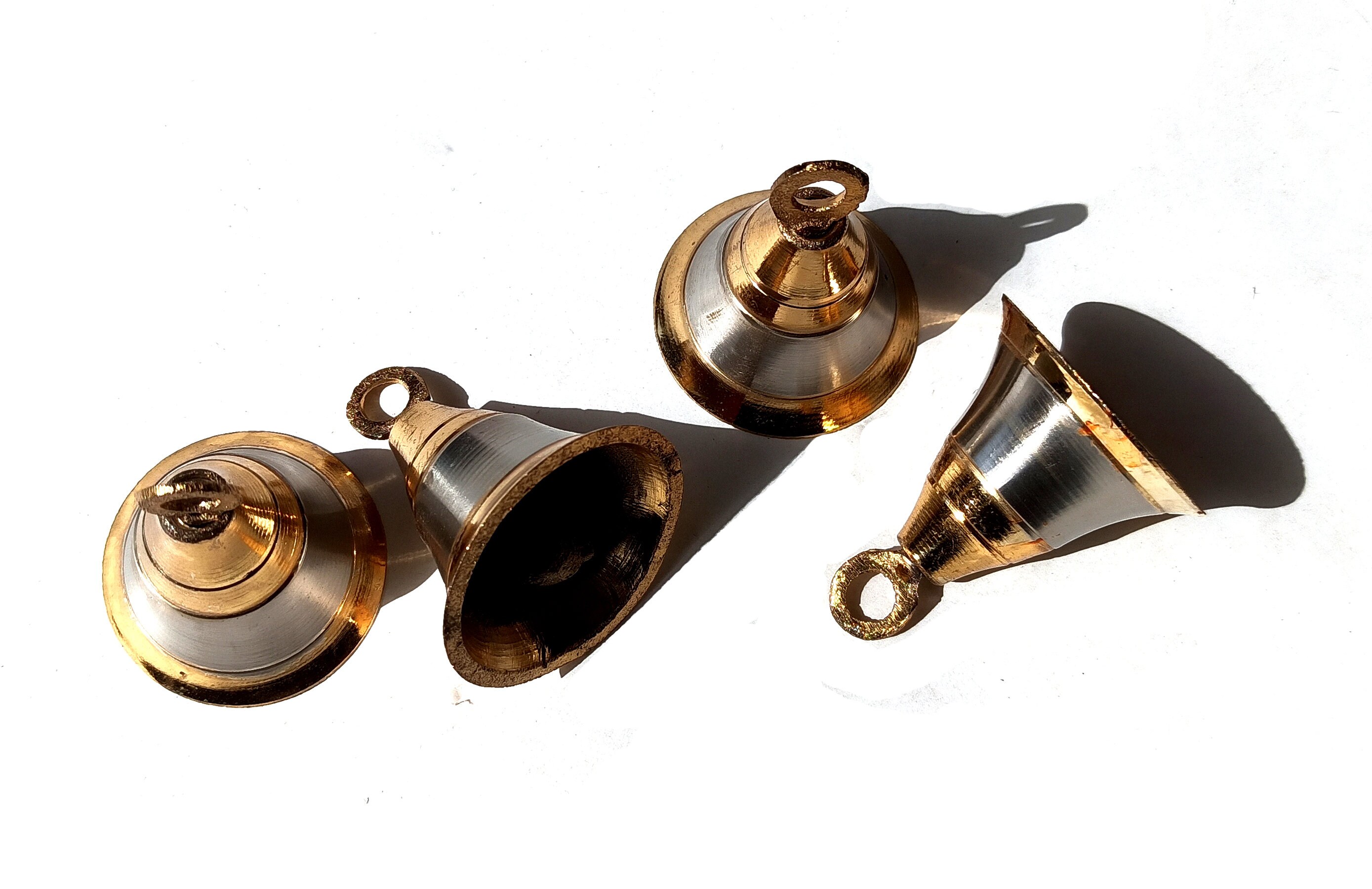 Solid Brass Bells for Home Decor 2 Inch Size Set of 10 With - Etsy