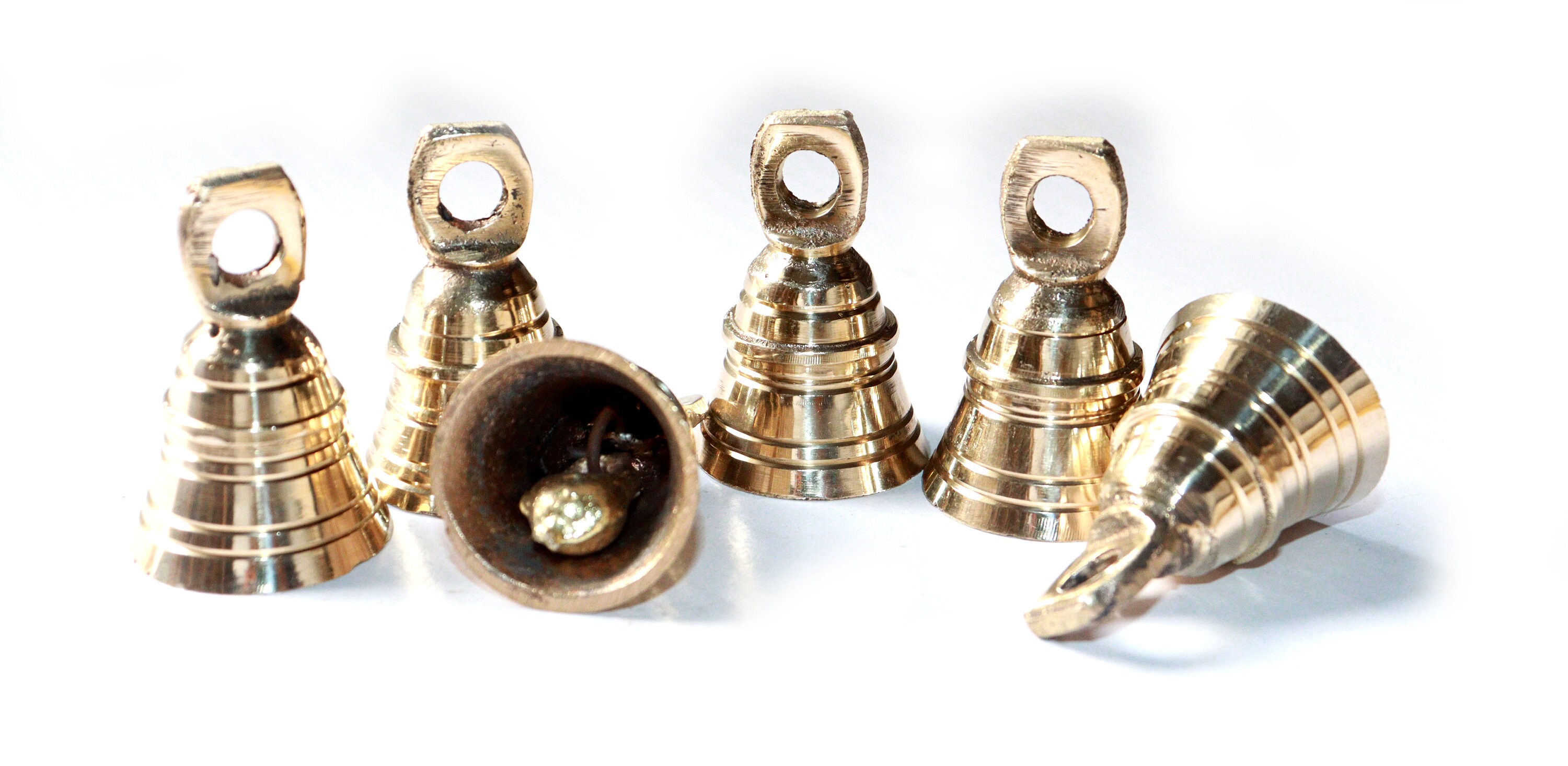 Brass Jingle Bells With Hooks, 2 Inch, Home Decor - Etsy