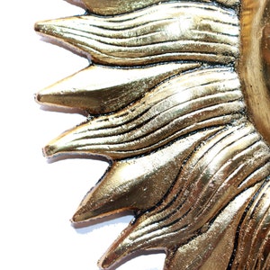 Brass Sun for Home Decor Wall Hanging Golden Surya 7.5 Inch Indian ...