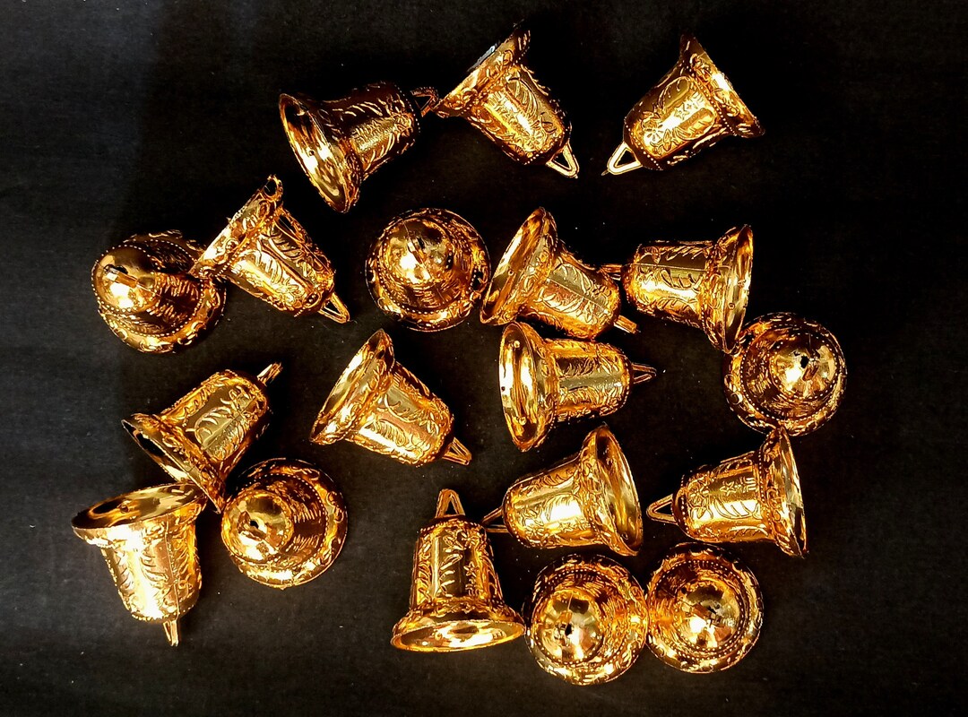Golden Jingle Bells: 2.5" Plastic Bells for DIY Crafts (set of 12) - Etsy