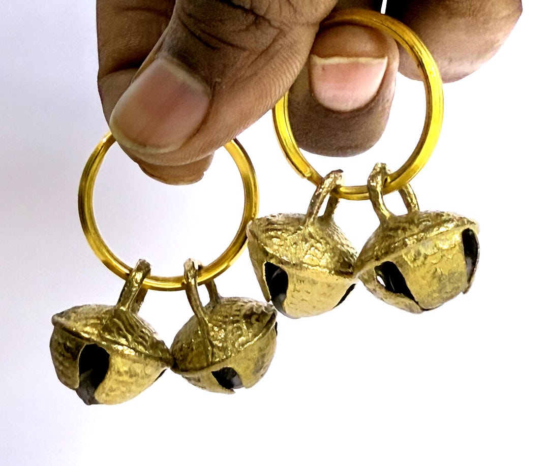 10 Traditional Brass Ghungroo Kadi Jingle Bells for Clapping Music ...