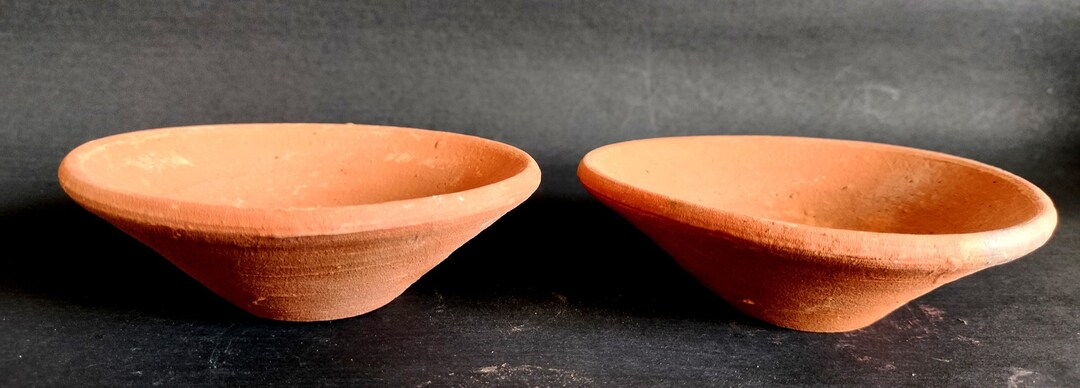 Big Mud Clay Diya Pack of 10 to 500 With Cotton Wick for Decor Festival ...