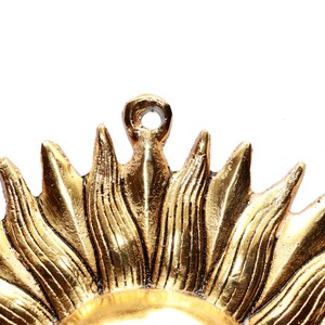 Brass Sun for Home Decor Wall Hanging Golden Surya 7.5 Inch Indian ...