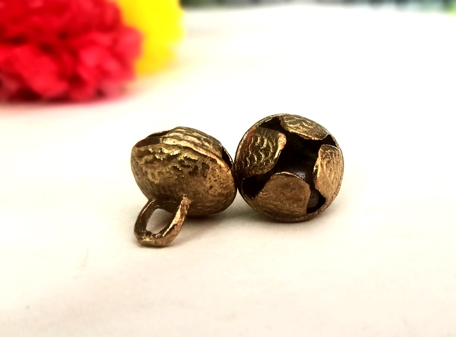 100 Indian Brass Ghungroo Bells: Kathak Dance Ankle Bells (2cm) - Etsy