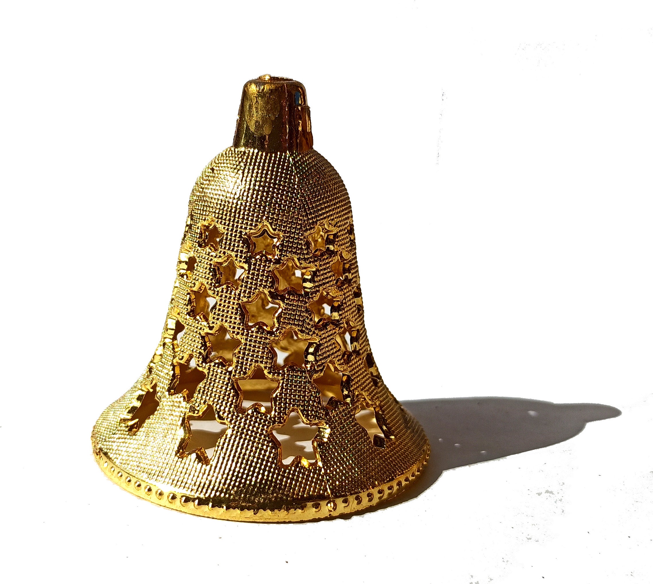Garland Plastic Bells for Crafts Home Decor Golden Hanging Bell 2.5 ...