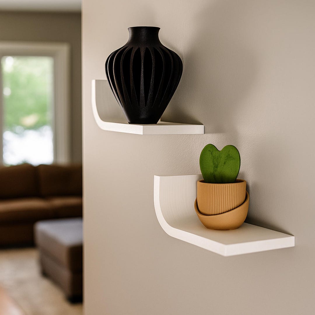 Arch Wall Shelf Modern Floating Wall Shelves Minimalist Wall Shelf Wall ...