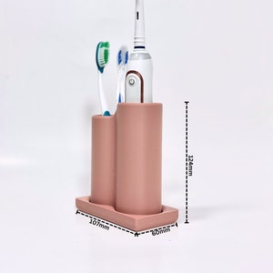 Minimalist Toothbrush Holder for All Types of Toothbrushes - Organize 4 ...