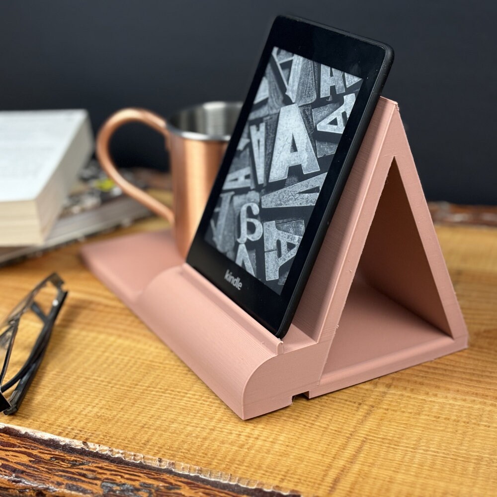 STL File Book Lovers Kindle Accessories, Book Stand and Unique Triangle ...
