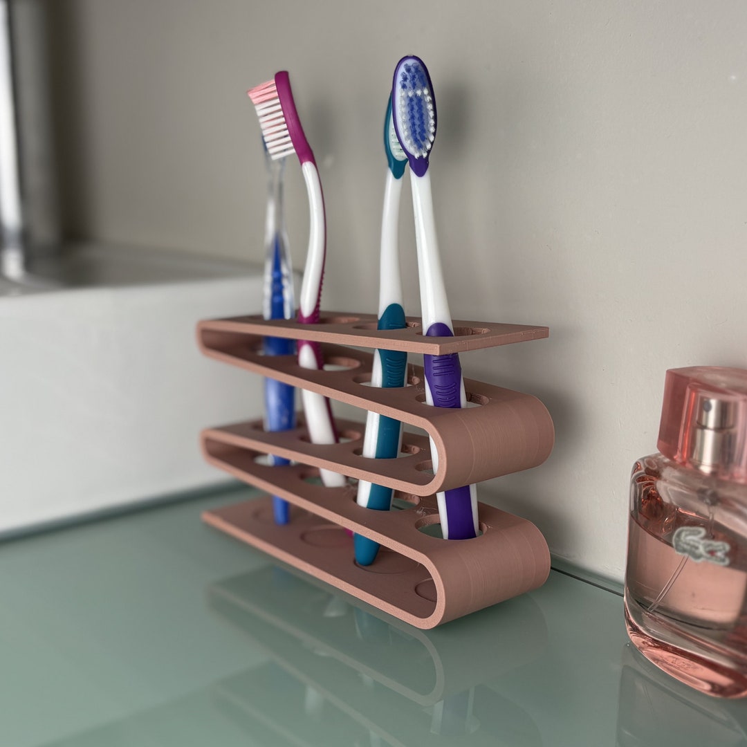 Modern Toothbrush Holder for All Types of Toothbrushes - Organize 4 ...