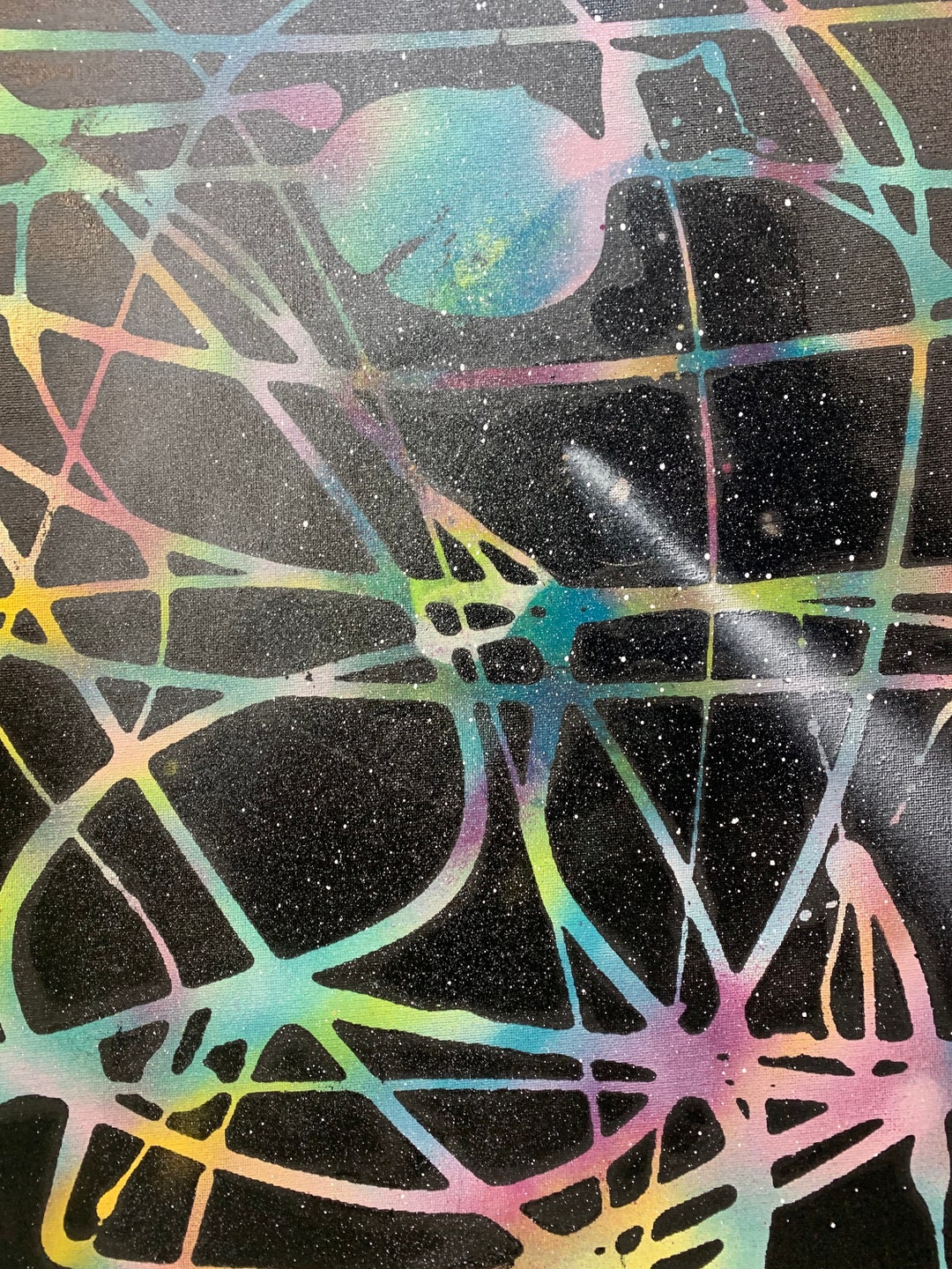 Abstract Spray Paint Art - Etsy