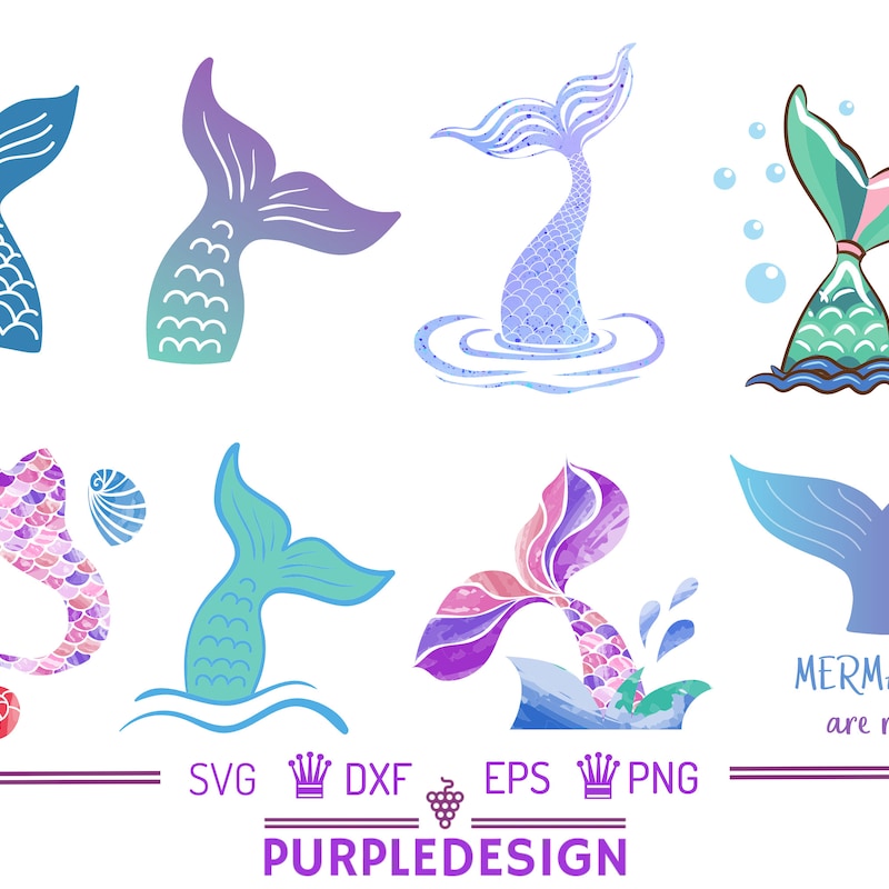 Mermaid Monogram Svg - Etsy