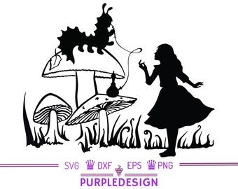 Alice in Wonderland Cricut SVG Bundle, Alice in Wonderland Png ...