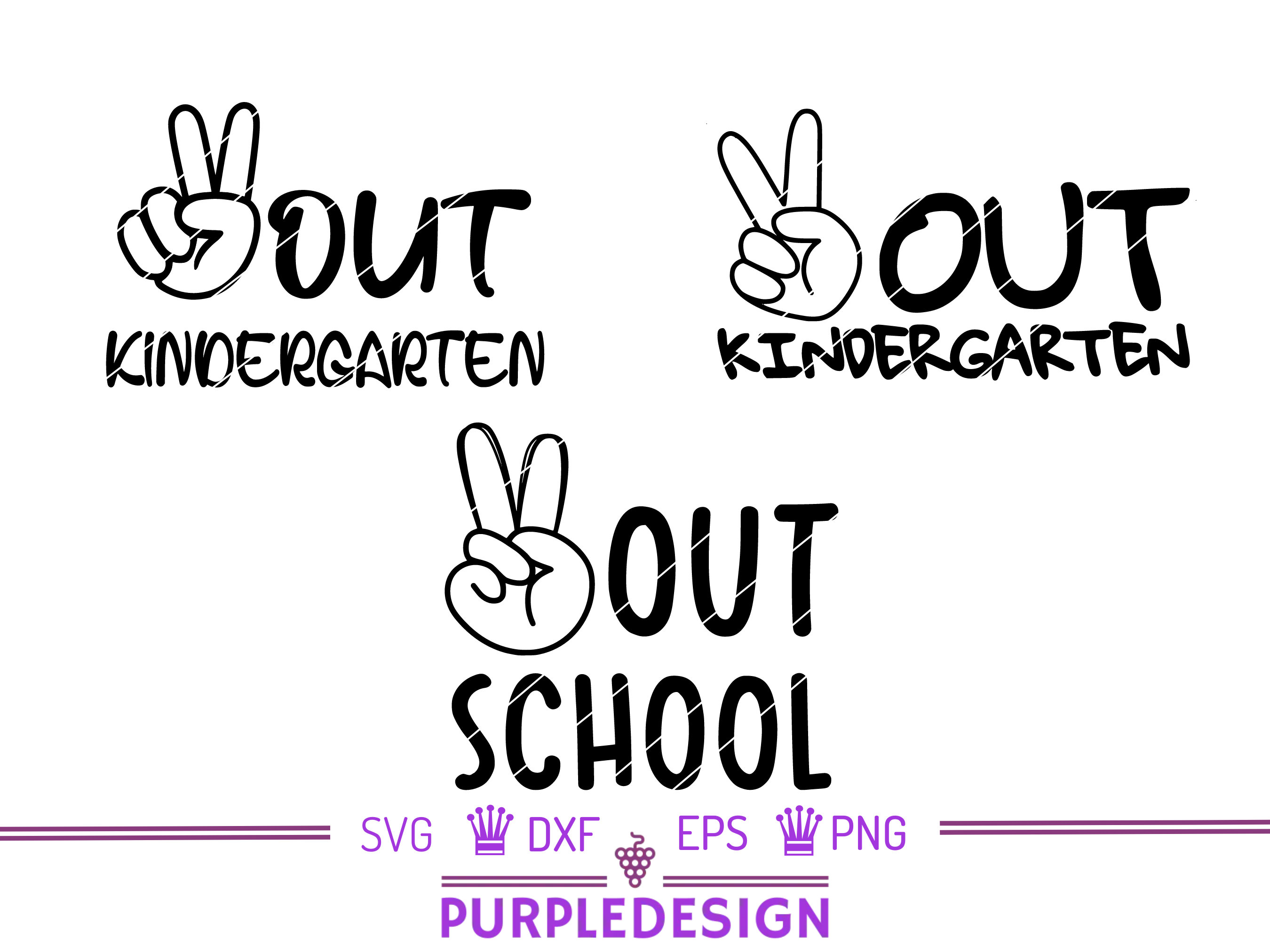 Peace Out Kindergarten Svg Last Day of School Svg Kindergarten Svg Png ...