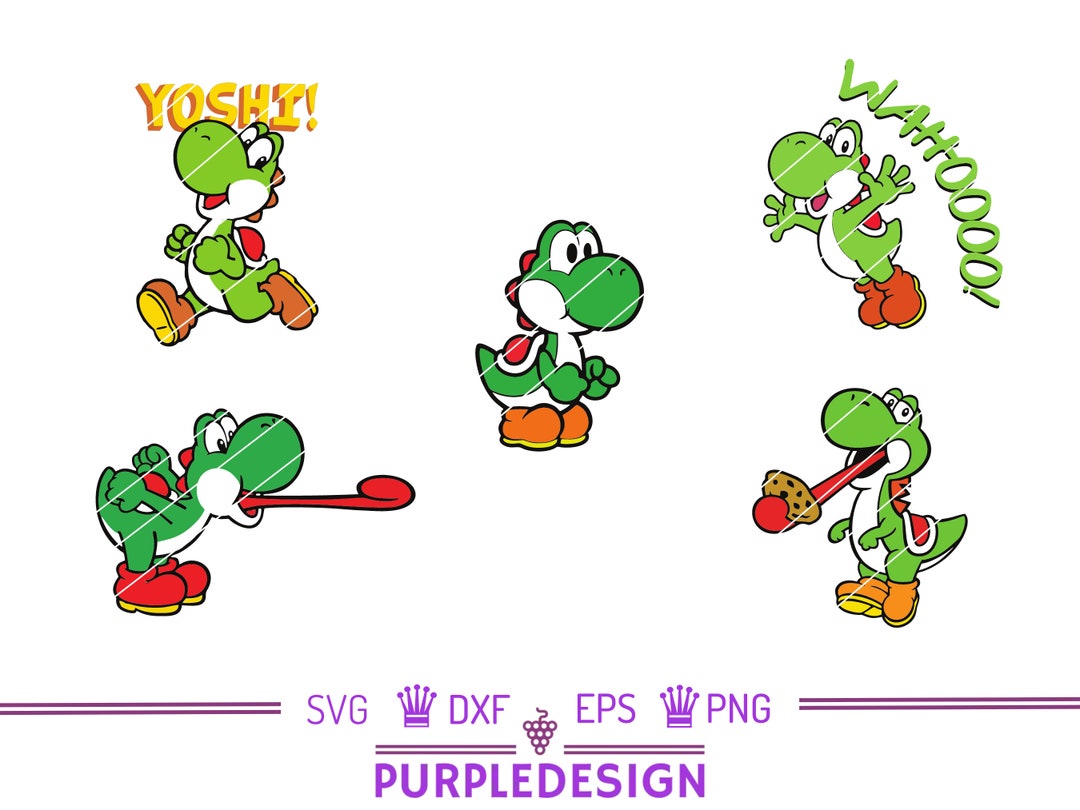 Yoshi SVG paquete Yoshi svg descarga instantánea svg png - Etsy México